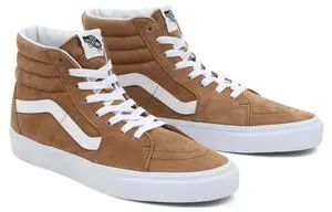 VANS Sk8-hi Zamszowe Pig Suede Sneakers - Brown/white