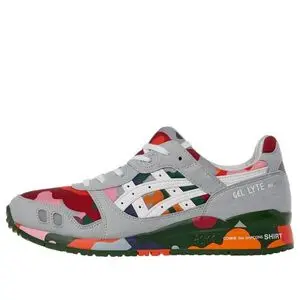 Asics X Comme Des Garçons Shirt Gel-lyte 3 Sneakers - Grey/red/multicolor