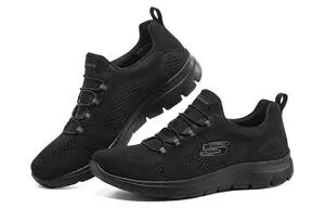 Sketchers Summits Perfect Views Lace-up Sneakers - Black