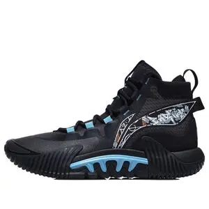 LI-NING Badfive 2 High-top Athletic Sneakers - Black/blue