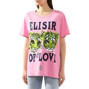Gucci Cotton Tiger Print Short Sleeve T-shirt