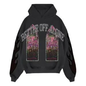 WHO DECIDES WAR X A Boogie Wit Da Hoodie "better Off Alone" Hoodie - Black