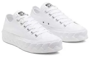 CONVERSE Chuck Taylor All Star Low Top Sneakers With Braided Sole - White