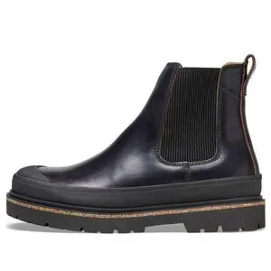 BIRKENSTOCK Prescott Slip-on Waxy Leather Boots - Black
