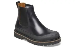 BIRKENSTOCK Prescott Slip-on Waxy Leather Boots - Black