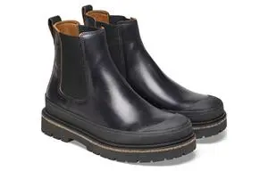 BIRKENSTOCK Prescott Slip-on Waxy Leather Boots - Black