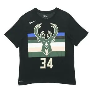 Nike Nba 19-20 Milwaukee Bucks Antetokounmpo Tee - Black