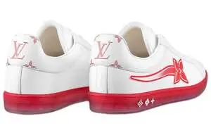 LOUIS VUITTON Luxembourg Samothrace Trainers - White/red