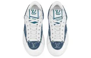 LOUIS VUITTON Charlie Sneakers - White/blue/brown