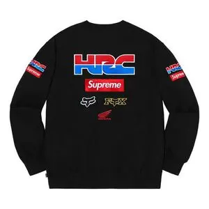 Supreme X Honda X Fox Racing Crewneck - Black
