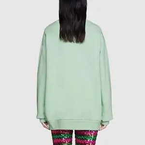 Gucci X Bananya Kitten & Banana Long Sleeve Sweatshirt - Green