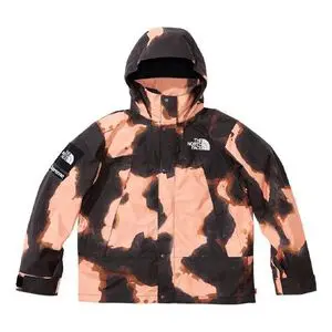 Supreme Supreme X The North Face Bleached Denim Print Mountain Jacket Beige/black