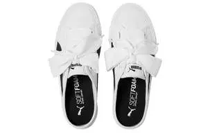 PUMA Bari Mule Ribbon Mule - White/black