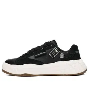 FILA Mihara Yasuhiro Leather And Suede Lace-up Sneakers - Black
