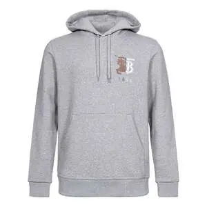 Burberry Sweatshirt With Logo Detail - Light Grey