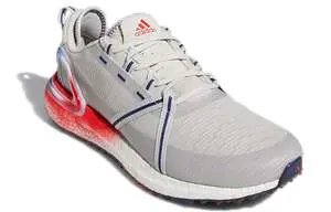 Adidas Solarthon Primegreen Spikeless Golf Shoes - Grey/red