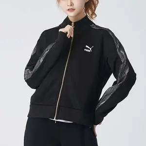 PUMA Stand Collar Zip-up Knit Jacket