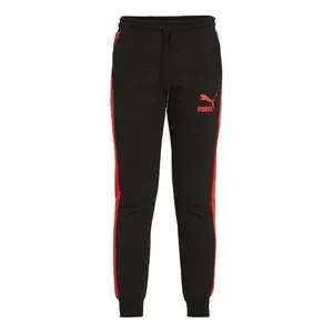 PUMA Iconic T7 Logo Printed Sweatpants - Black