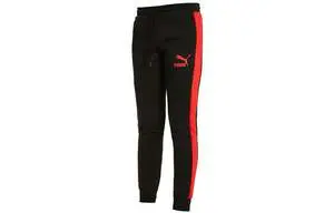 PUMA Iconic T7 Logo Printed Sweatpants - Black