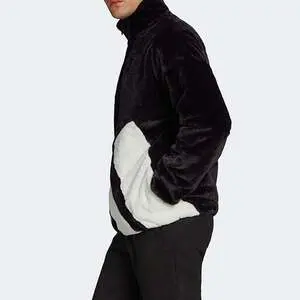 Adidas Faux Fur Logo Zip-up Jacket