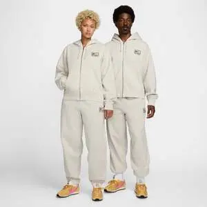 Nike X Stussy Ss24 Full-zip Washed Fleece Hoodie