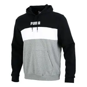 PUMA Double Down Hoodie 'grey Black White