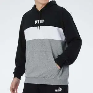 PUMA Double Down Hoodie 'grey Black White