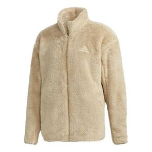 Adidas Fleece Stand Collar Jacket - Brown