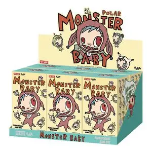 POP MART Polar Monsterbaby Plush Collection Plush Pendant Ver.1 Sealed Case - Multi-color