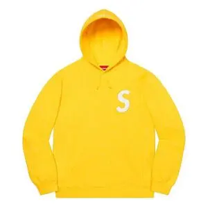 Supreme S Logo Hooded Sweatshirt - Yellow