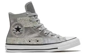 CONVERSE Chuck Taylor All Star High Top Sneakers With Glitter Accents - Grey