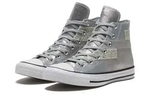 CONVERSE Chuck Taylor All Star High Top Sneakers With Glitter Accents - Grey