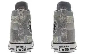 CONVERSE Chuck Taylor All Star High Top Sneakers With Glitter Accents - Grey