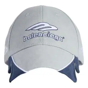 Balenciaga 3b Football Cap - Light Grey/blue