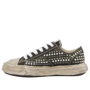 Mihara Yasuhiro Studded Canvas Low Top Sneakers - Grey