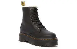 Dr. Martens Jadon Faux Fur Lined Leather Platform Combat Boots