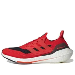 Adidas Ultraboost 21 Athletic Sneakers - Red