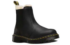 Dr. Martens 2976 Faux Fur Lined Chelsea Boots - Black