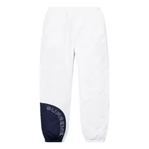 Supreme Corner Arc Track Pants 'white Navy - White/navy