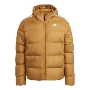 Adidas Padded Hooded Jacket With Stripes - Default Colorway