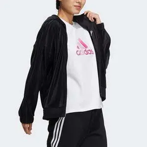 Adidas Velour Jkt Velvet Hooded Jacket