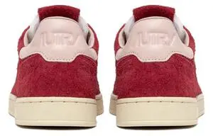 AUTRY Low Top Suede Sneakers - Red/white/pink