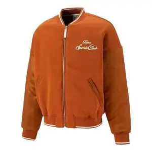 PUMA Mmq Baseball Jacket - Brown/white