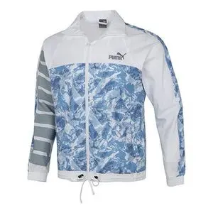 PUMA Mountain Aop Windbreaker Jacket - White