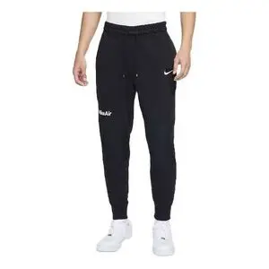 Nike Casual Fleece Lacing Splicing Pants Black - Default Color