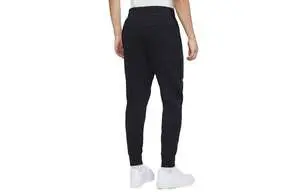 Nike Casual Fleece Lacing Splicing Pants Black
