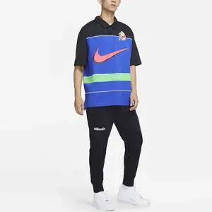 Nike Casual Fleece Lacing Splicing Pants Black