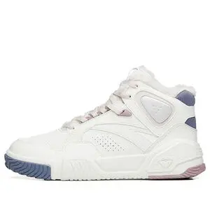 ANTA High-top Skateboard Sneakers - White/blue
