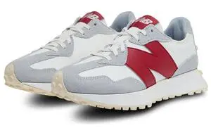 NEW BALANCE 327 Athletic Sneakers - Grey/red