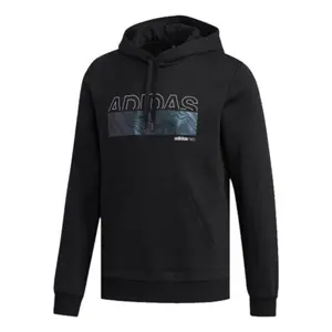 Adidas Neo Graphic Drawstring Hoodie - Black